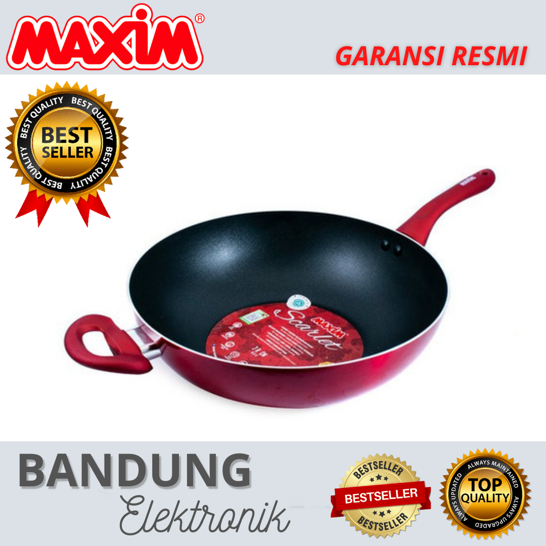 Wajan Penggorengan Maxim Scarlet 30Cm / Maxim Scarlet Stir Fry 30Cm ...