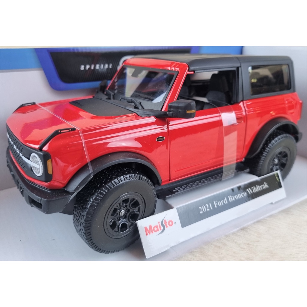 Maisto Die Cast Special Edition 1:18 Red 2021 Ford Bronco WildTrak ...