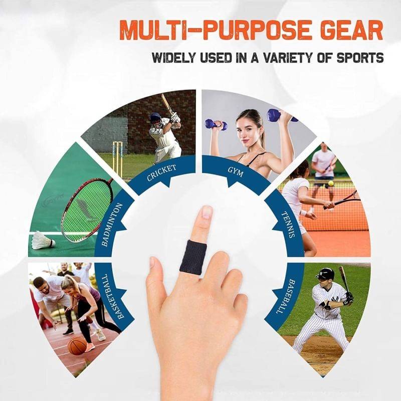JJ ViewPoint Long finger band ผ้าสวมซัพพอร์ตข้อนิ้วมือ 1 กล่องบรรจุ 5 ...