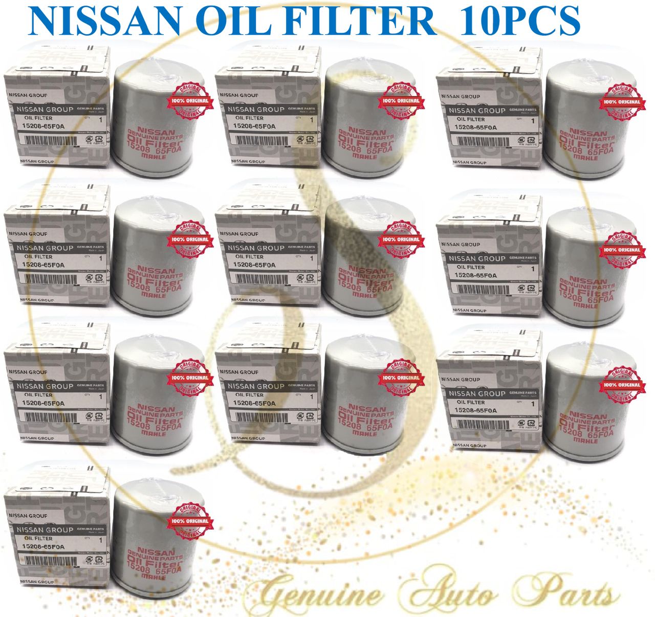 ( 100% Original ) Nissan Oil Filter ( 10 PCS ) - Almera Teana Latio ...
