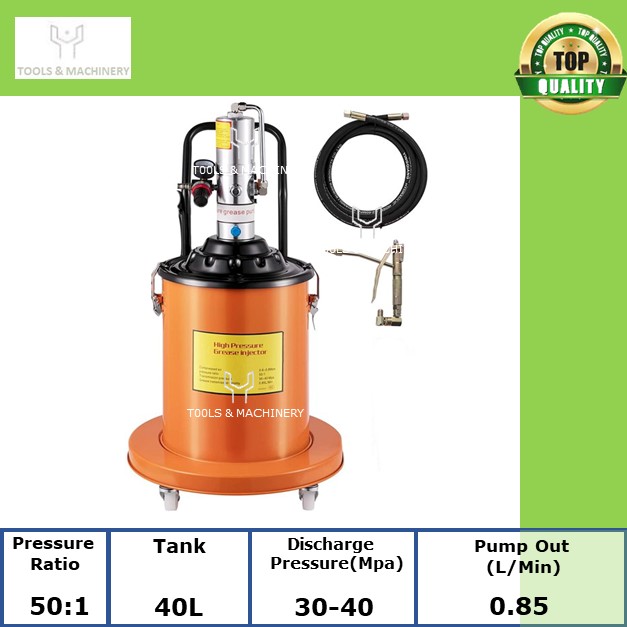High Pressure Pneumatic Grease Injector Pump Air Operated Bucket Grease ...