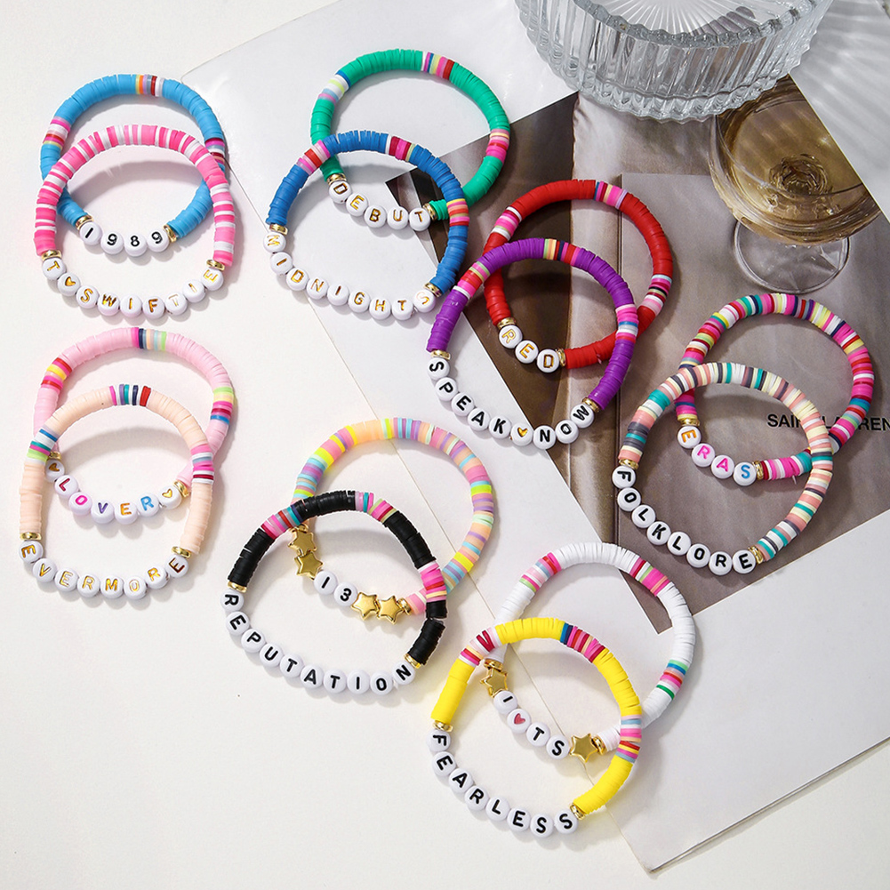 11/14 PCS Colorful Friendship Bracelets for Taylor Swift Fans Album ...