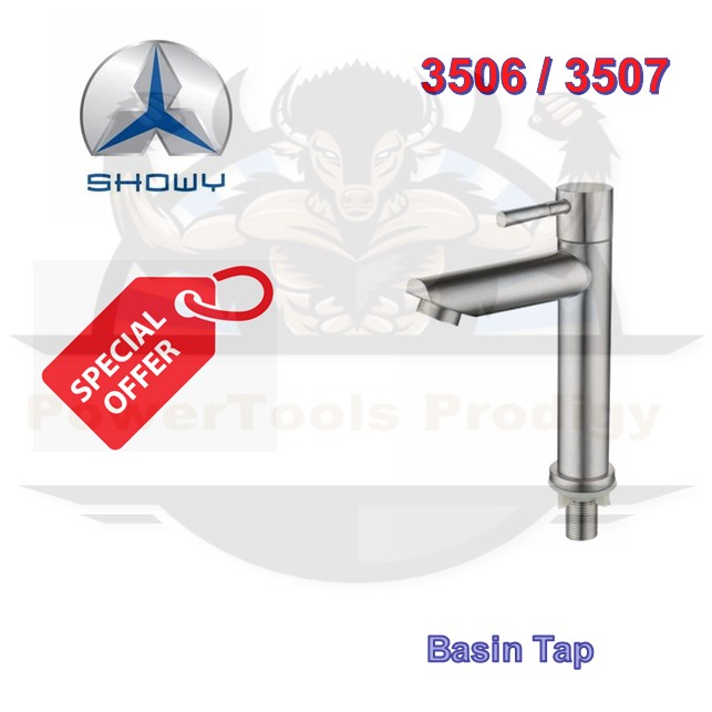 SHOWY STAINLESS STEEL BASIN TAP WAND LEVER QUARTER TAP 3506 3507 ...
