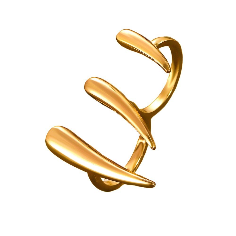 Hand Accessory Long Strip Design Claw-shaped Connected Ring Glossy ...