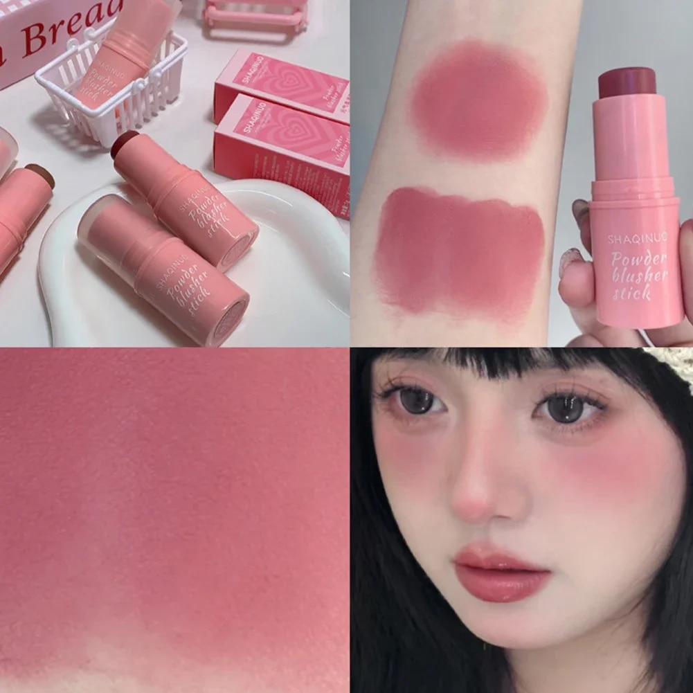 BeliefMelief Profesional Smoky Rose Blush Stick Sponge Facial Blush ...