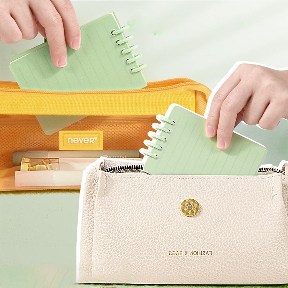 New A7 Pocket Notebook Loose-leaf Square Notepad Horizontal Line Inner ...