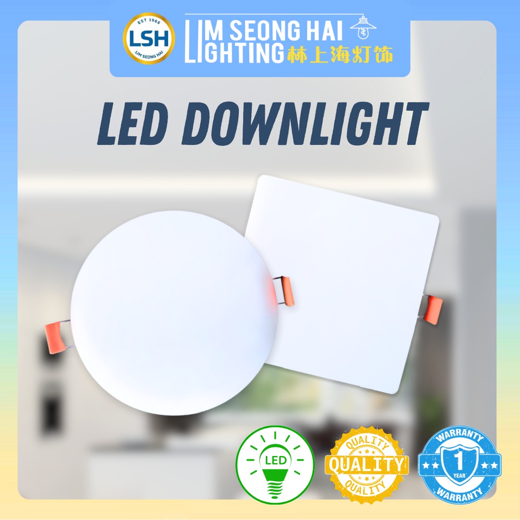 [1YEAR WARRANTY] LED BORDERLESS DOWNLIGHT SQUARE RECESSED LED PANEL LIGHT IM-D19582 | Lazada