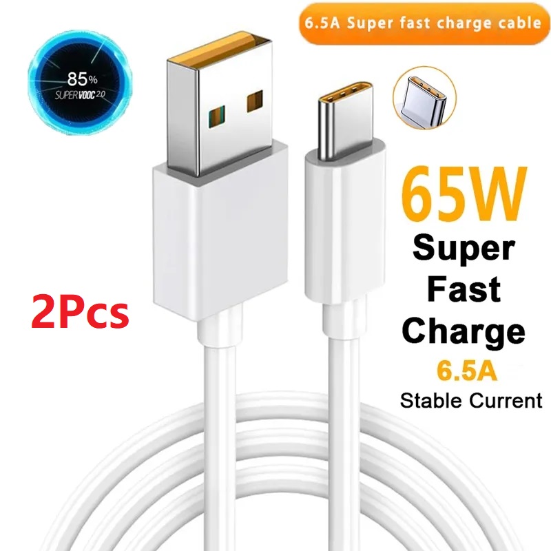 New model 1-3Pcs Realme Original Type C Cable Phone 65w 80W 6.5A Super Fast Charge Super Dart ...