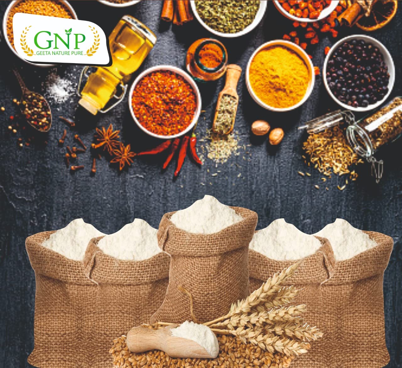 Geeta Nature Pure Finger millet Atta/Ragi Atta (500G) | Daraz.pk