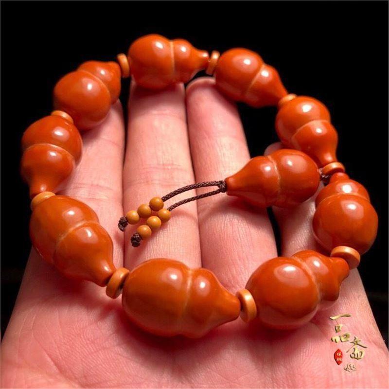 【Limited Time Offer】Hand Carved Olive Kernel Bracelet Carved Wen Play ...