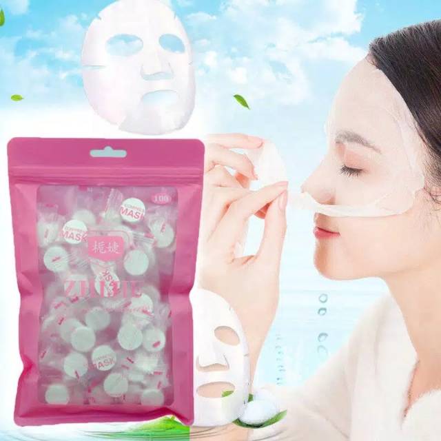 Compressed Paper Mask Sheet / Tablet Mask / Masker Kertas | Lazada ...