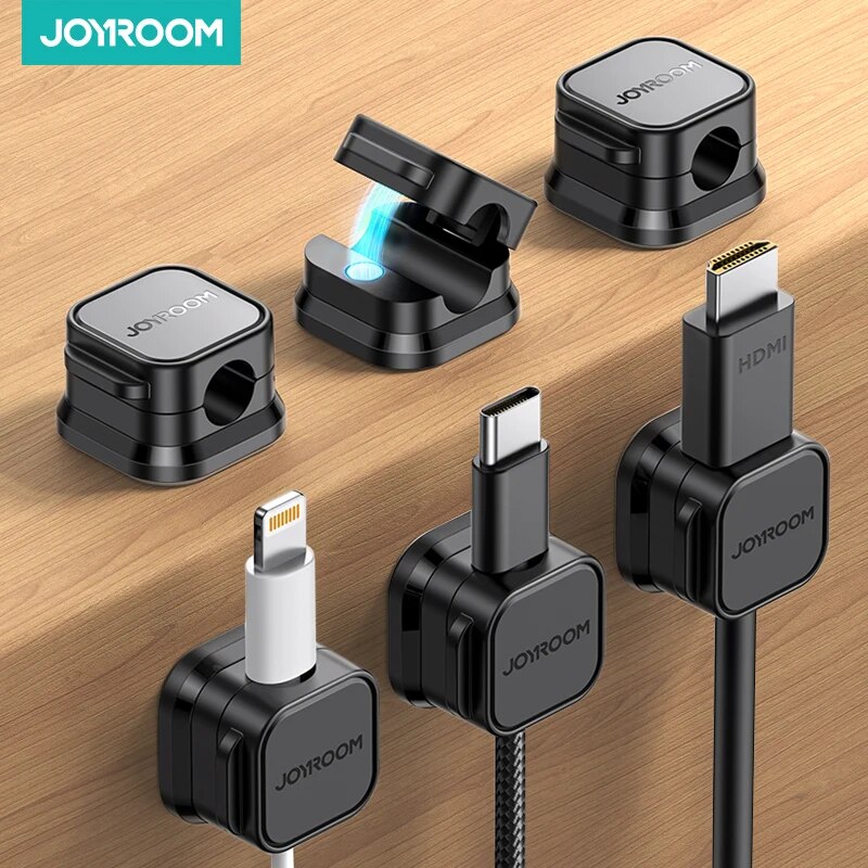 Joyroom 6 Pack Magnetic Cable Clip Cable Holder Adhesive Wire Keeper ...