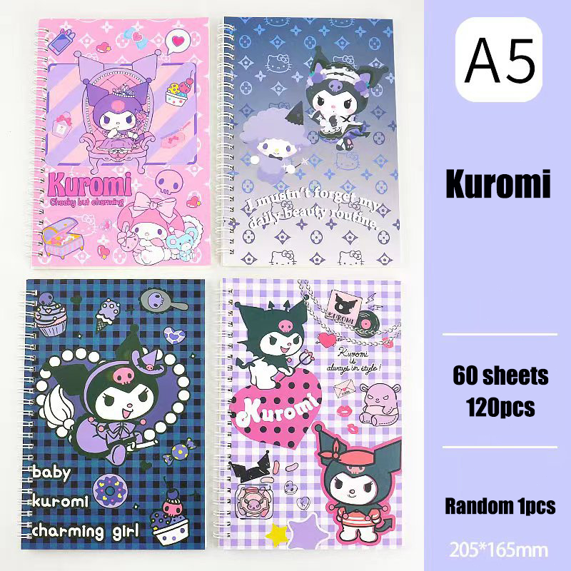 Kuromi Notebook Handbook Book A5 Cartoon Notebook Student Diary Book ...