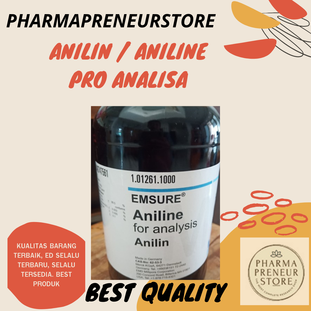 Anilin/ Aniline/ Aminobenzene Pro Analisa Best Quality 5 ml dan 10 ml ...