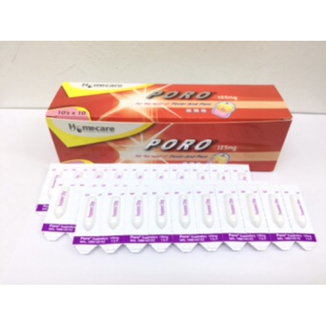 Poro Suppositories 5's 125mg/ 250mg EXPIRED :2026) | Lazada