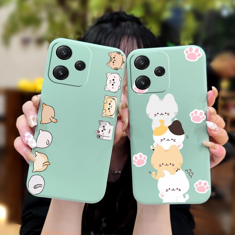 Anti-fall Liquid silicone shell Phone Case For Redmi12 4G Back Cover ...