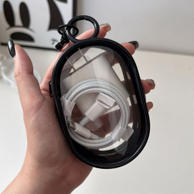 1Pcs Transparent Mystery Storage Box Keychain Pouch Bags Organizer ...