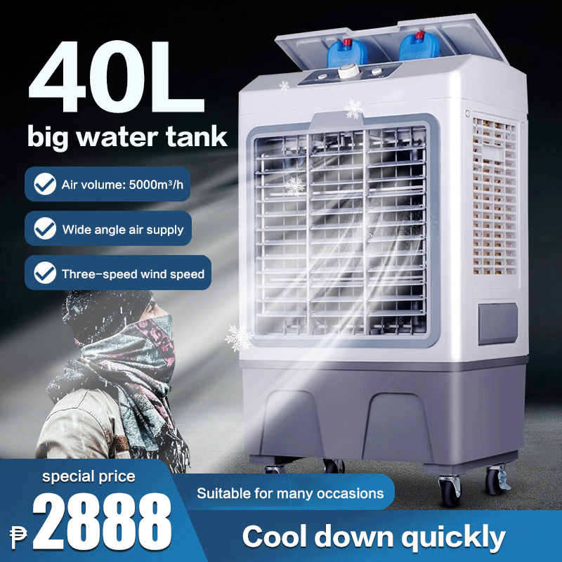 Air Conditioning Fan 30L Large Water Tank Mobile Air Cooler Household ...