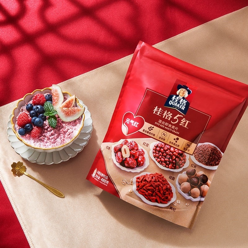 Quaker Five Red Multi-Grain Cereal 480g 桂格 五红混合即食麦片 景甜代言 - Gourmet shop ...