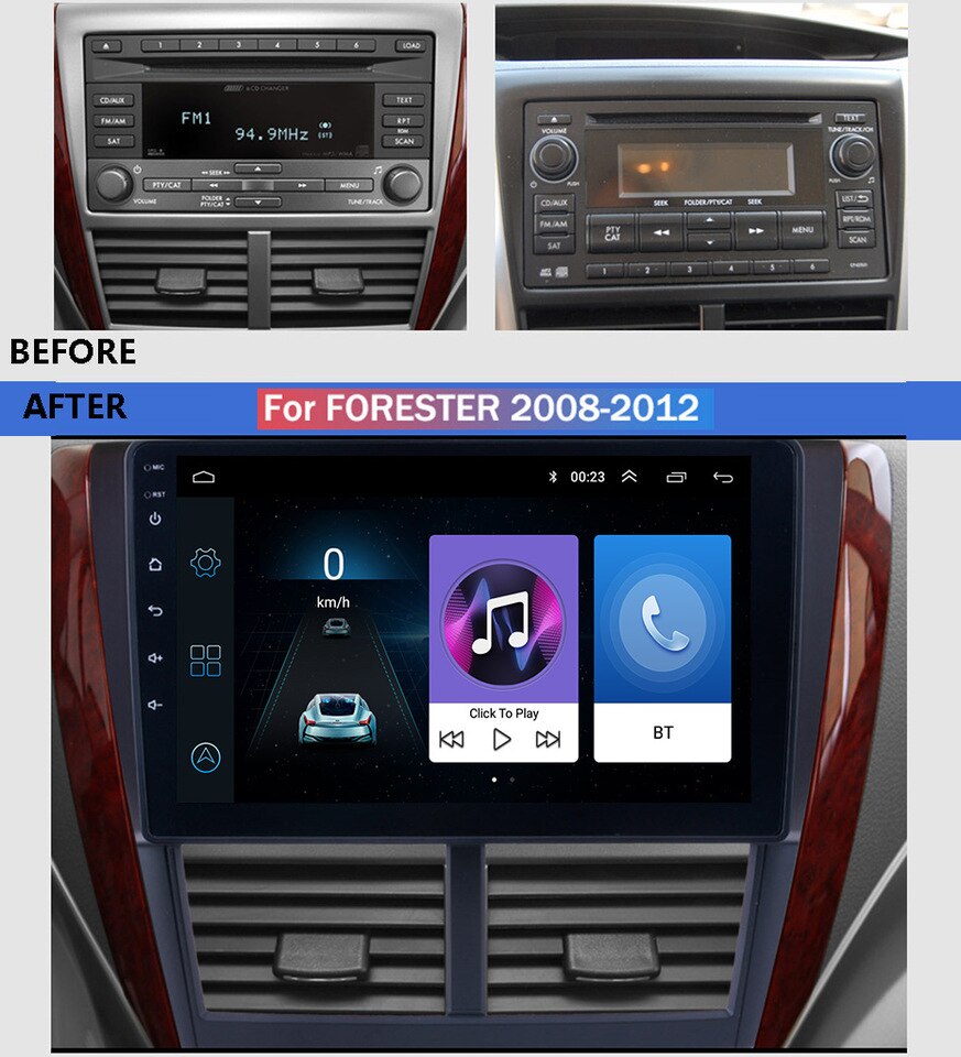 หน้ากากวิทยุ SUBARU FORESTER 2008 - 2014 สำหรับจอ 9 นิ้ว (SA-011N) - more2car - ThaiPick