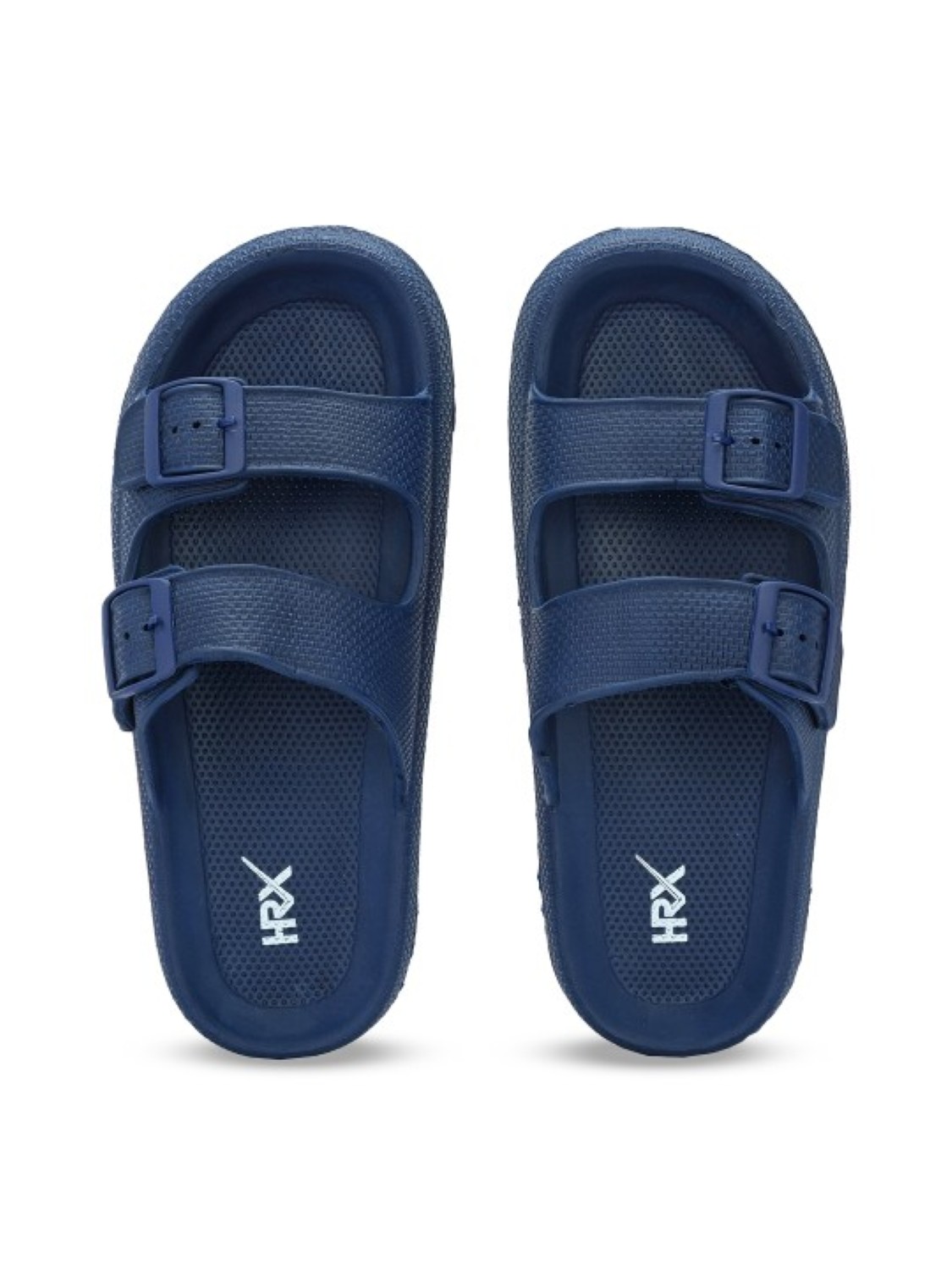 HRX By Hrithik Roshan Navy Blue Textured Sliders For Men | Daraz.com.np