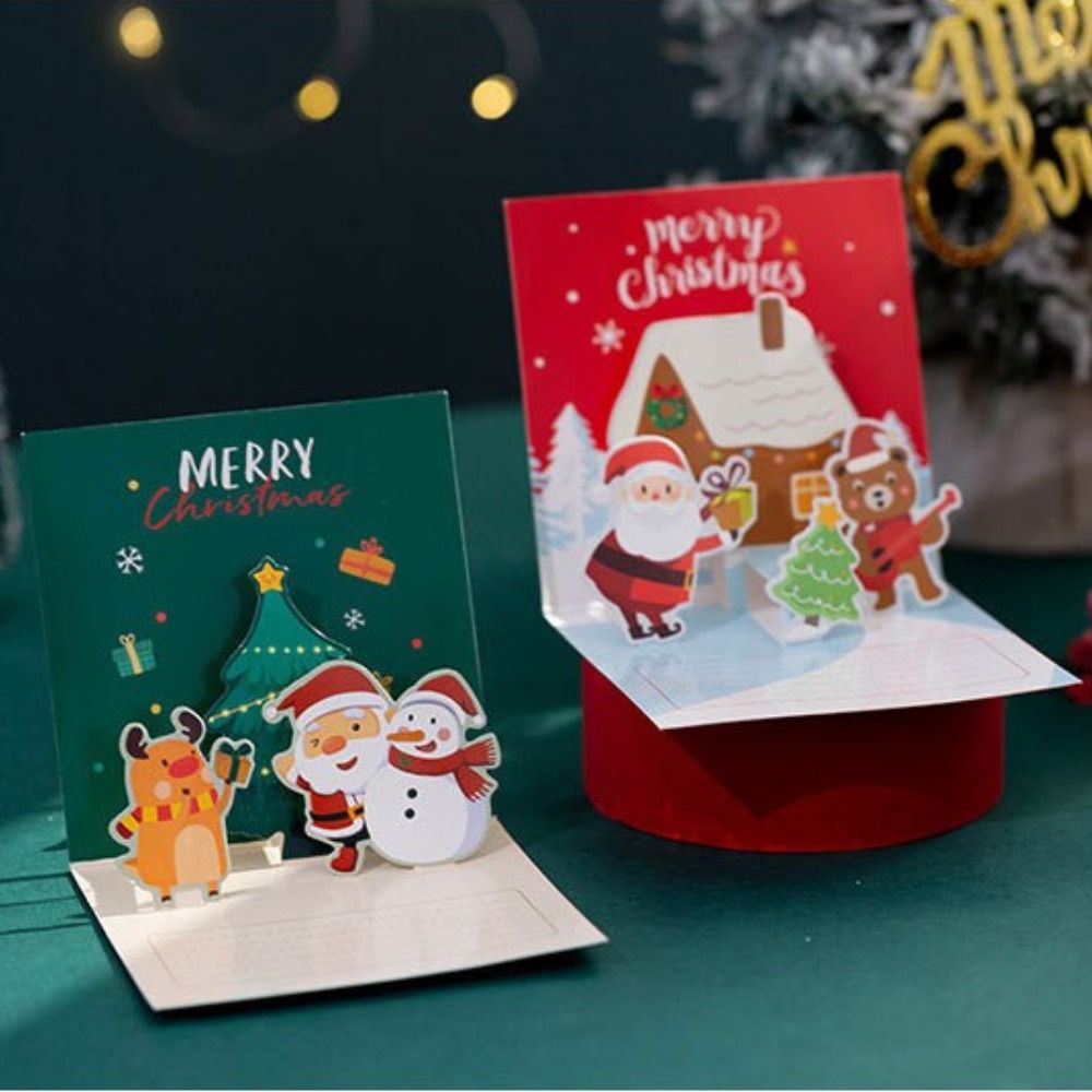 Cartoon Snowman New Year Gifts Friends Family Birthday Blessing Cards ...