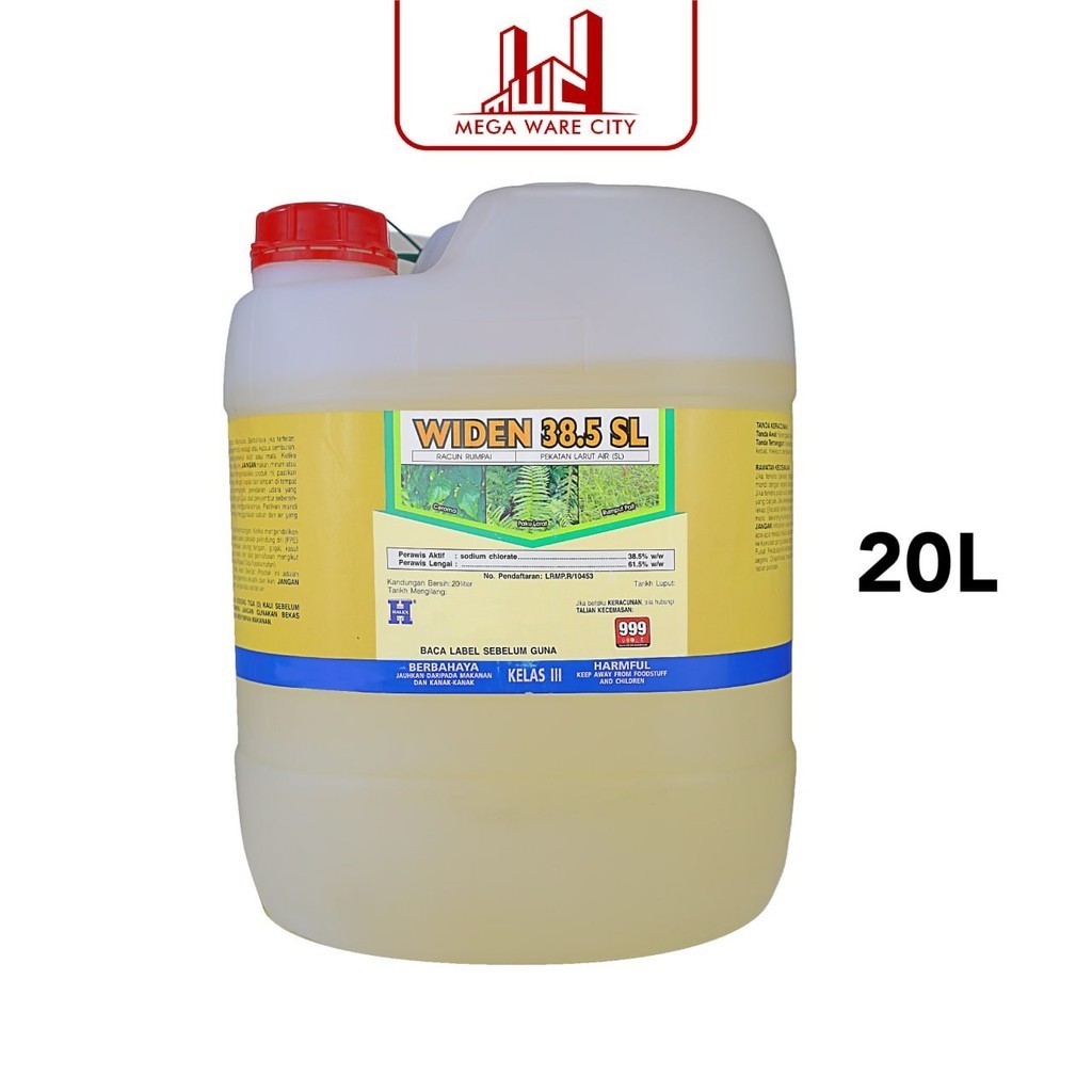 HALEX Widen 38.5 SL 20L Herbicide Sodium Chlorate 38.5% Grass Weed ...
