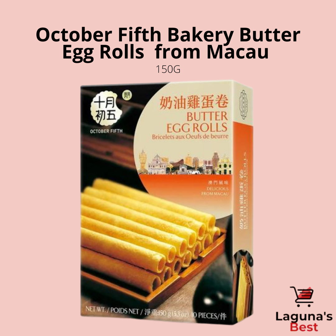October Fifth Bakery Butter Egg Rolls from Macau 150G | Lazada PH