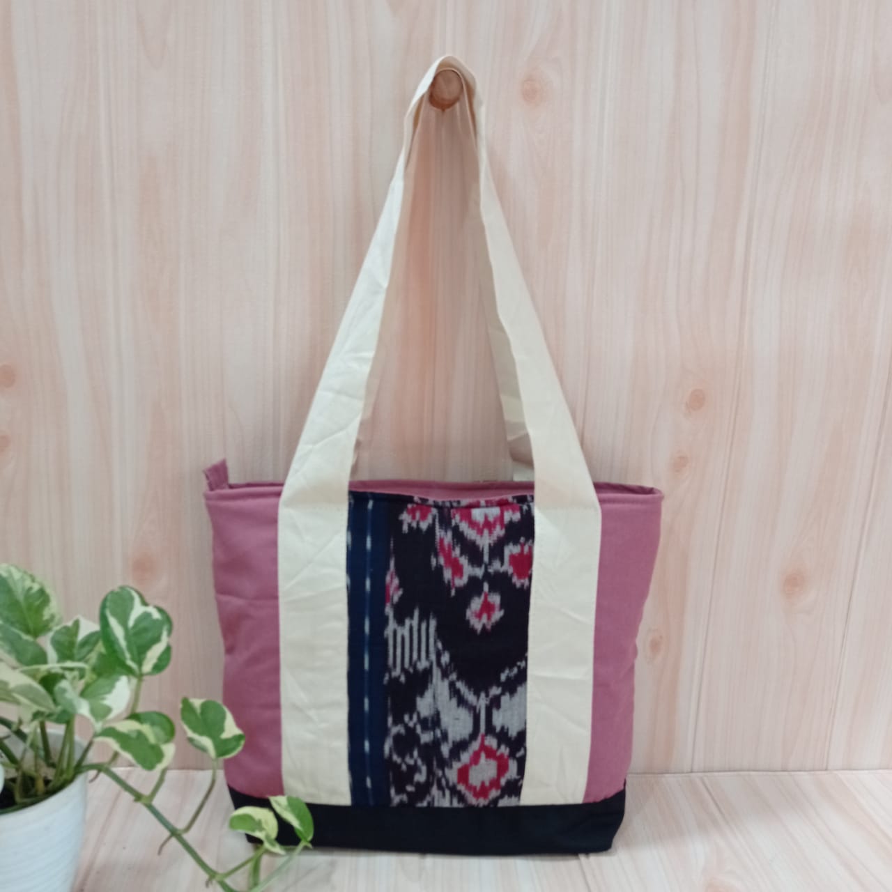 Tas Totebag Tenun Kombinasi Motif Keren Cantik Bahan Kain Tenun Asli ...