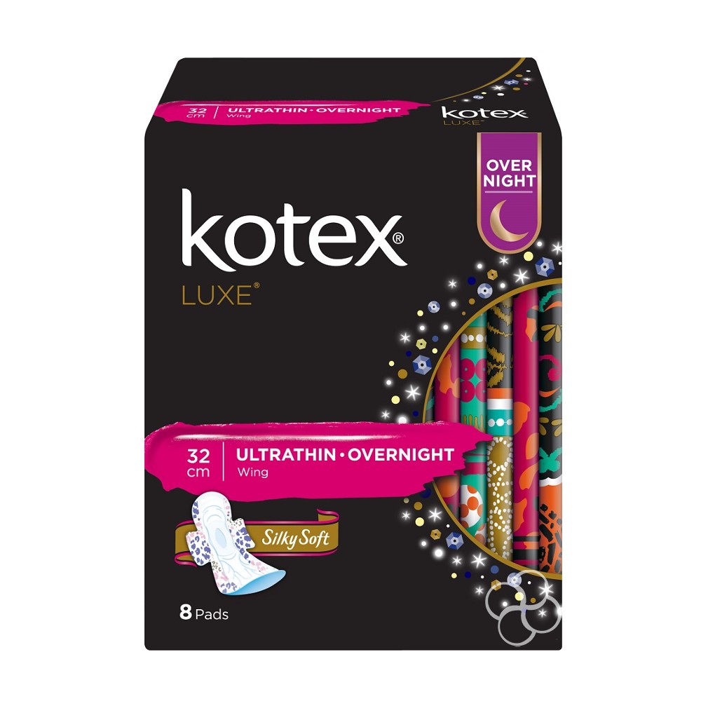 Kotex Luxe 32cm Ultra Thin Overnight Sanitary Pad 3 x 8s | Lazada PH