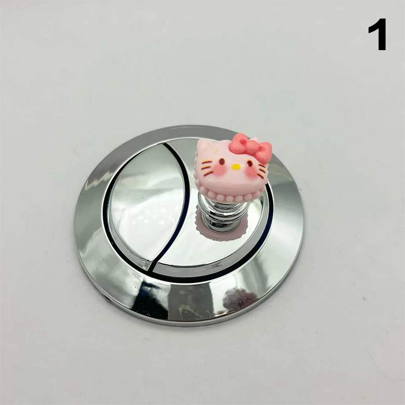 Sanrio Toilet Presser Hello Kitty Toilet Press Button Bathroom Water ...