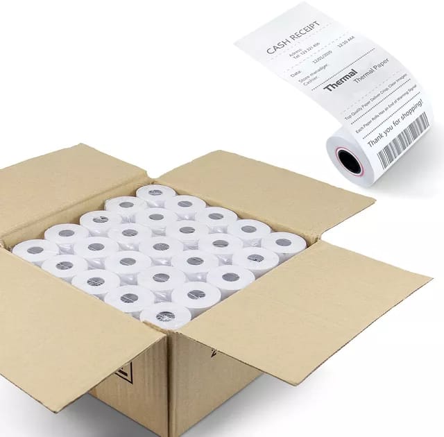 5Rolls (78x38mm) Thermal Paper for 3-Inch (80mm) POS and Receipt ...