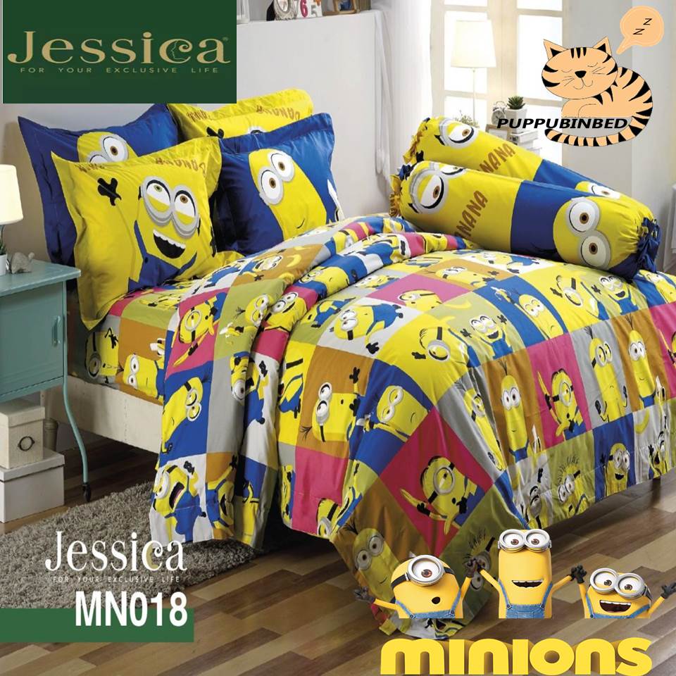 Jessica ชุดเครื่องนอนลาย มินเนี่ยน Minions 6 ฟุต รวมผ้านวม รุ่น MN018 ...