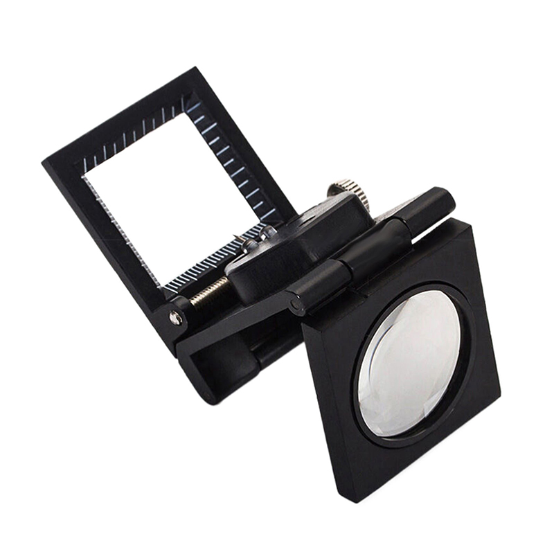 1PC 10X Metal Foldable Optical Magnifying Glass Desktop Magnifier ...