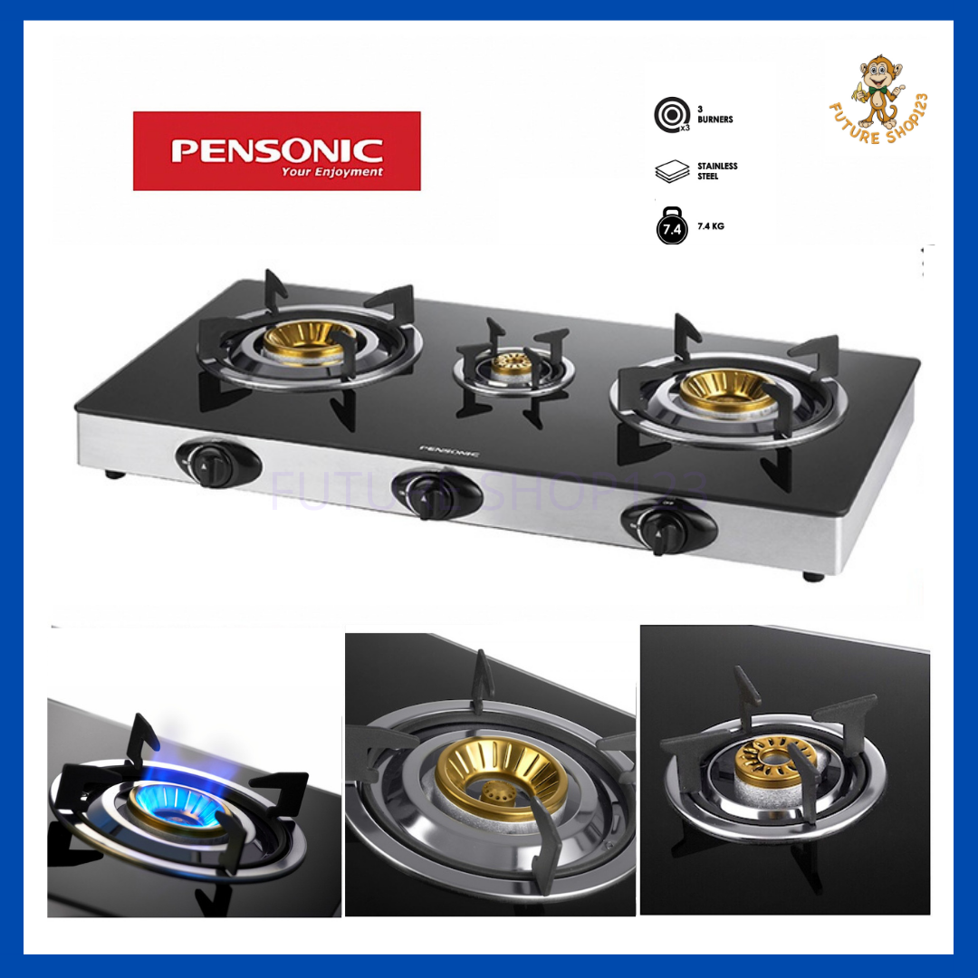 Pensonic 3-Burner Gas Stove PEN-PGC3201G/Pensonic Gas Cooker PGC-3201G ...
