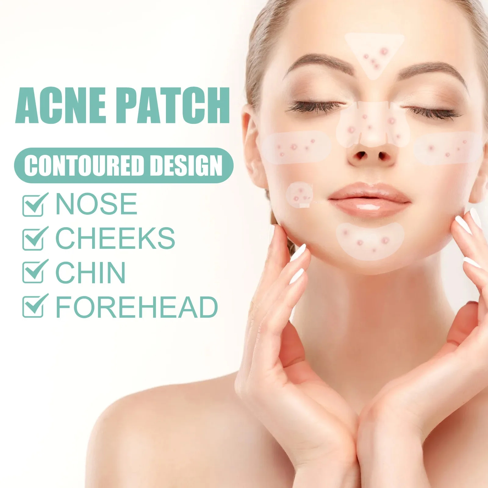 Yuanyan 132Pcs Acne Pimple Patches Stickers Acne Spot Invisible ...
