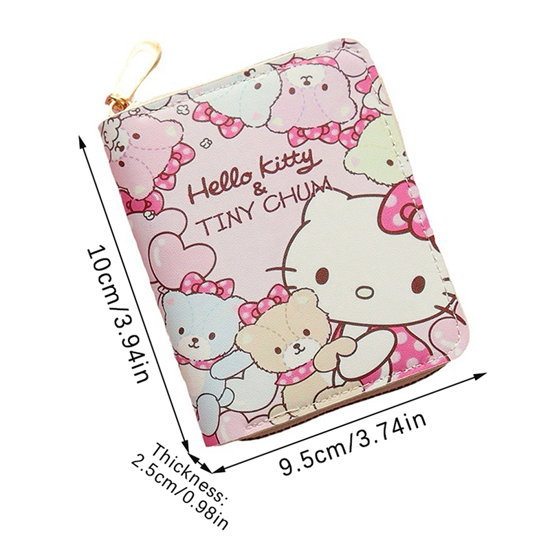 Hello Kitty Small Mini Wallet For Girls Luxury Short Wallets Women ...