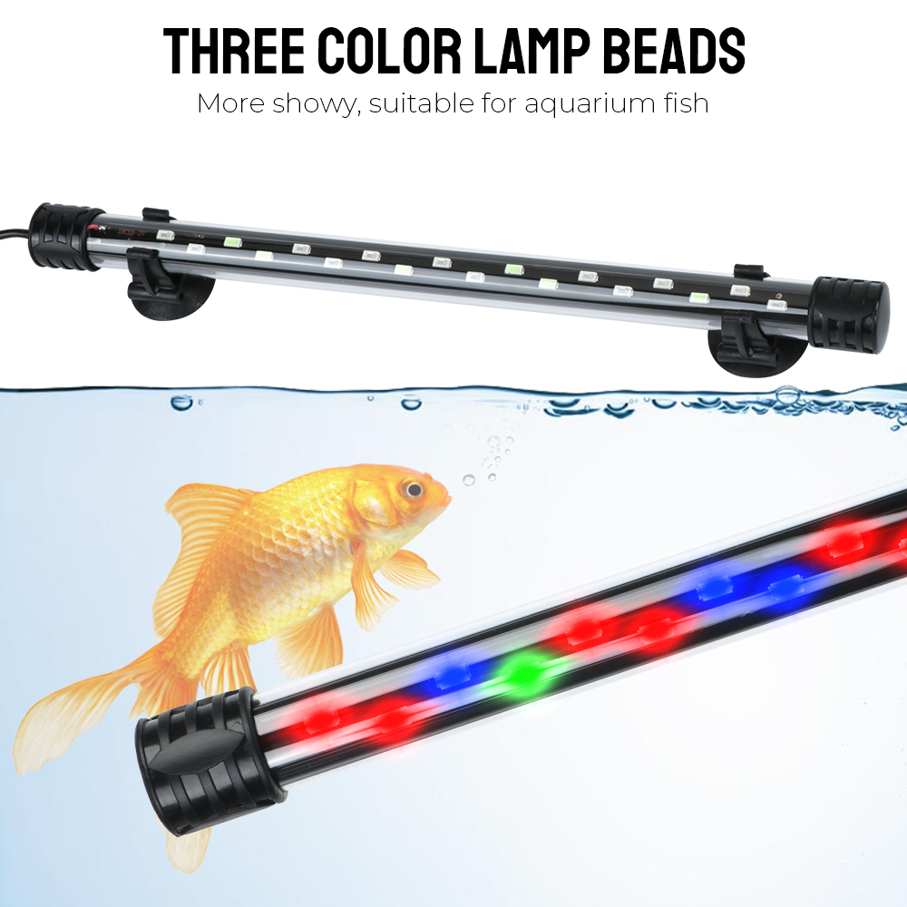 【NEW】 Aquarium Submersible Lamp 28/38/48cm Aquatic Air Bubble Lights ...