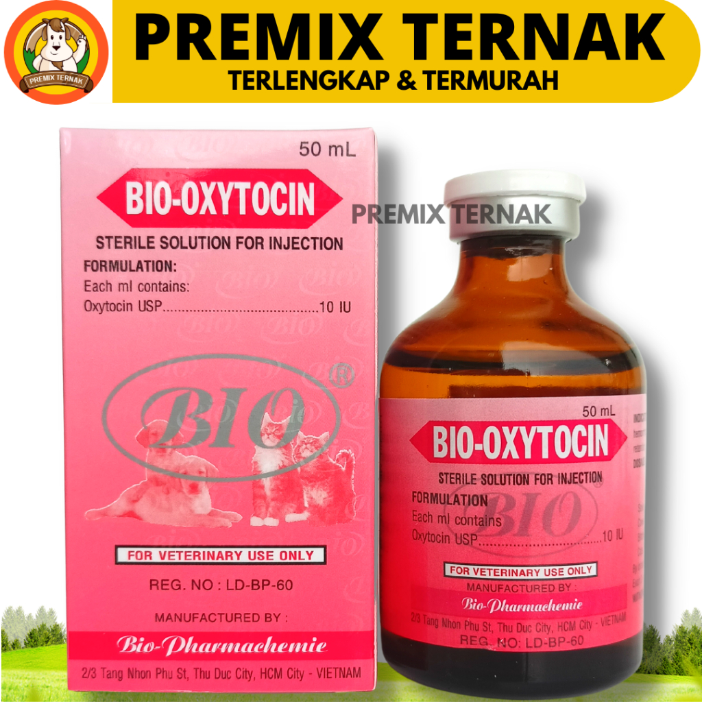 BIO OXY-TOCIN 50ml - Hormon perangsang kontraksi uterus dan kelenjar ...
