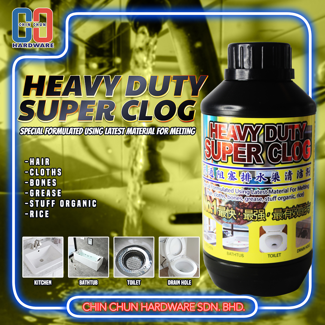 900ML SUPER HEAVY DUTY DRAIN CLOG REMOVER | POWER DISSOLVER SINK DRAIN ...