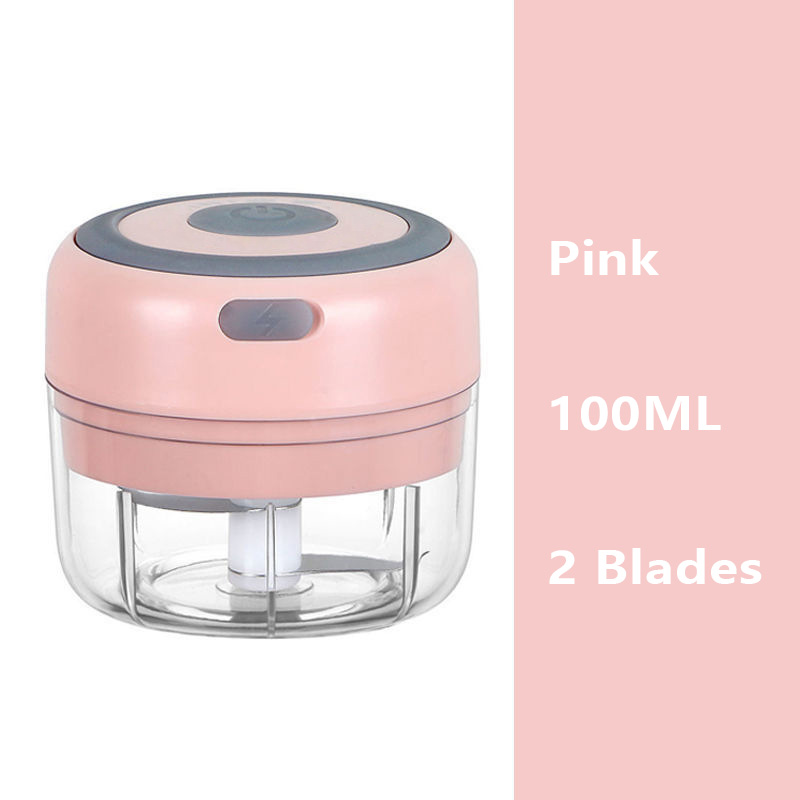 Mini USB Electric Food Chopper / Garlic Chopper / Kitchen Blender Mixer ...