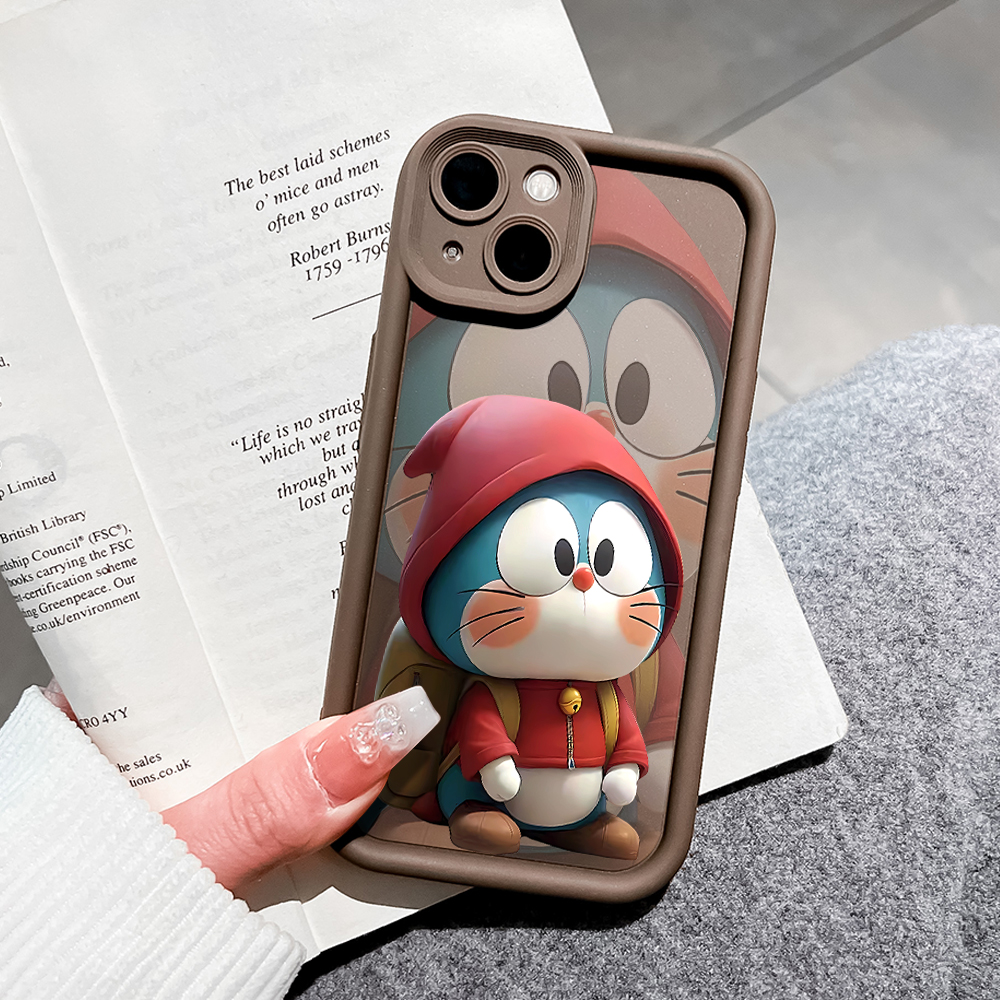 ZCSIBORUI for Vivo V15 Back Cover Cute Red Coat Doraemon Pattern Soft ...
