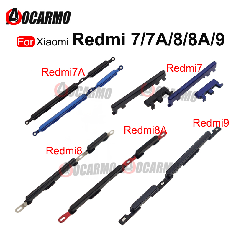 For Xiaomi Redmi 7 8 8A Volume Up Down Power On Off Side Button ...