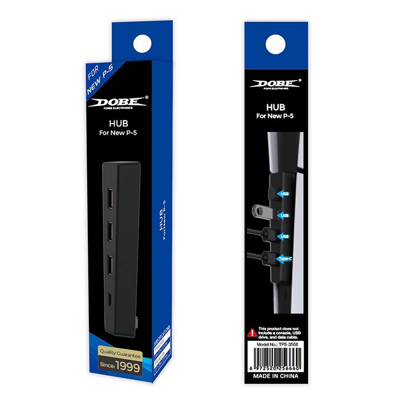 4 Port High-Speed USB Hub Expander for PS5 Slim Vertical Data USB Hub ...