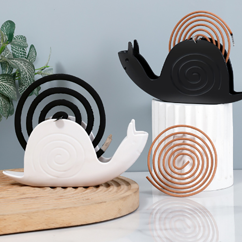 1PC Snails Mosquito Coil Holder With Tray Nordic Style Spiral Summer ...