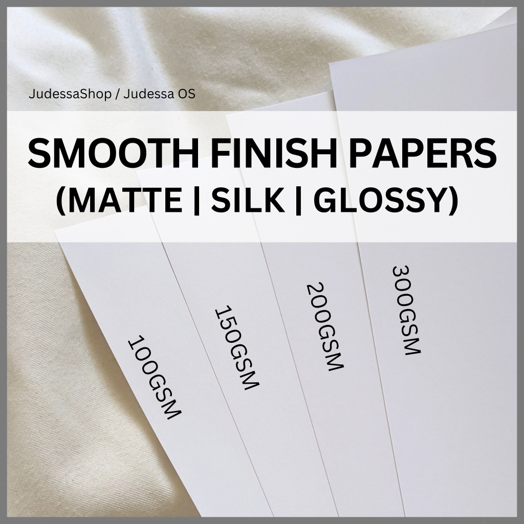 A6 | A5 | A4 Smooth Finish White Papers / Matte / Silk / Glossy for ...