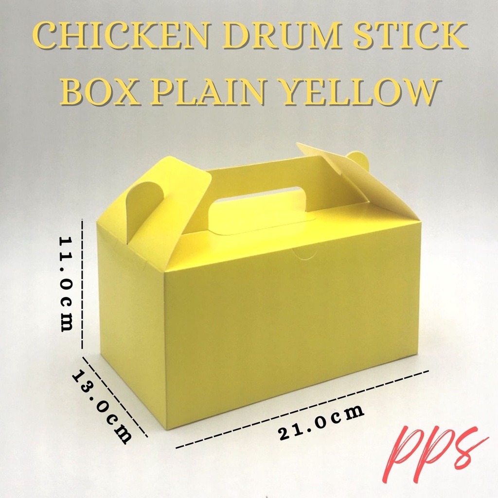 【High Quality】 Chicken Box with Handle/Chicken Drumstick Box Plain ...