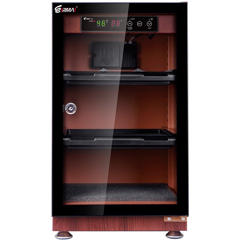 Eirmai 40L Electronic Digital Dry Cabinet Dehumidifying Box with Wood ...