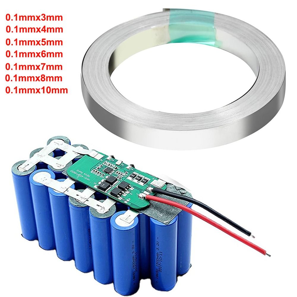 New Nickel 18650 Li-ion Nickel Strip Thickness 0.1mm 10M Nickel Sheet ...