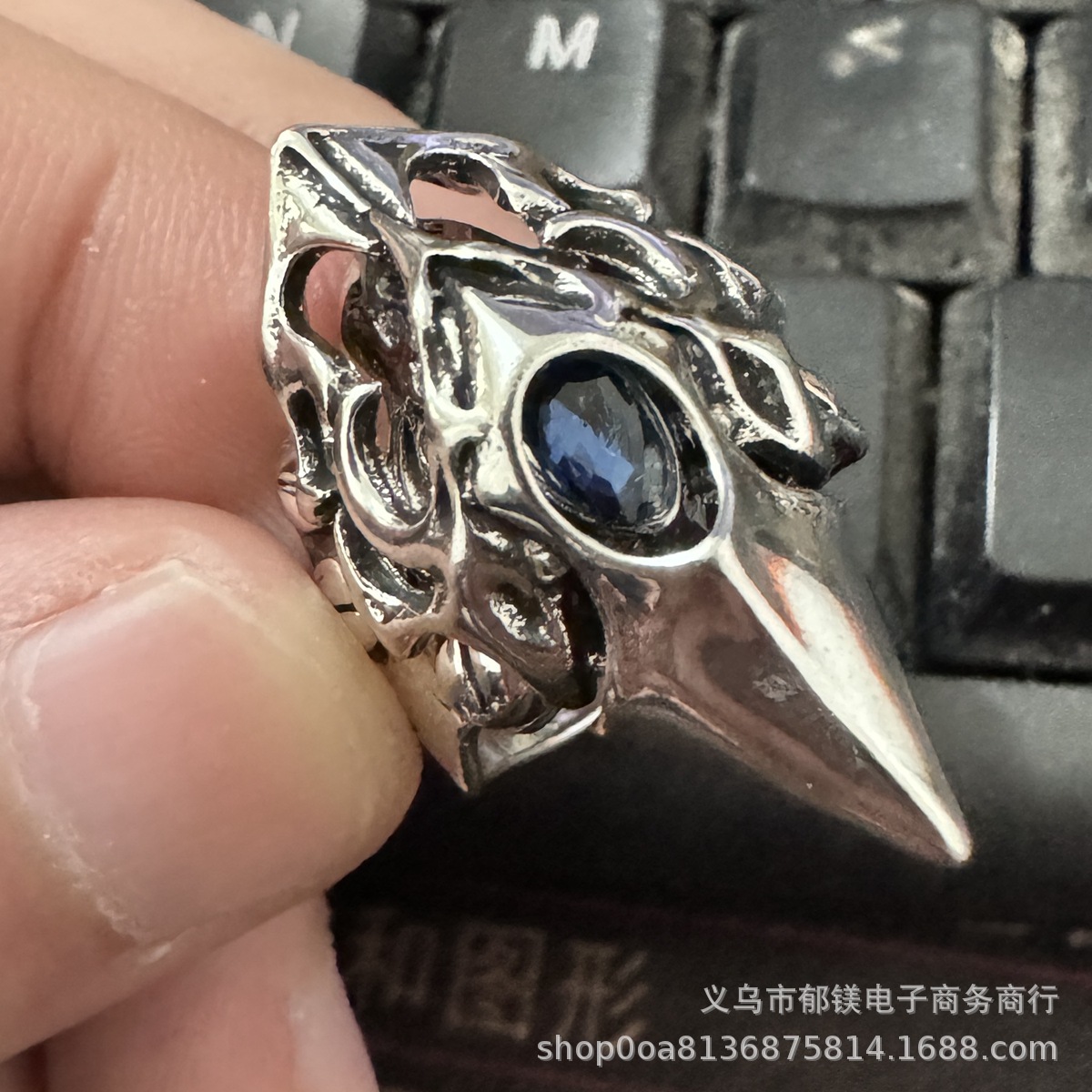【Mega Sale】New Detachable Face Mecha Helmet Ring Men's Single Ring ...